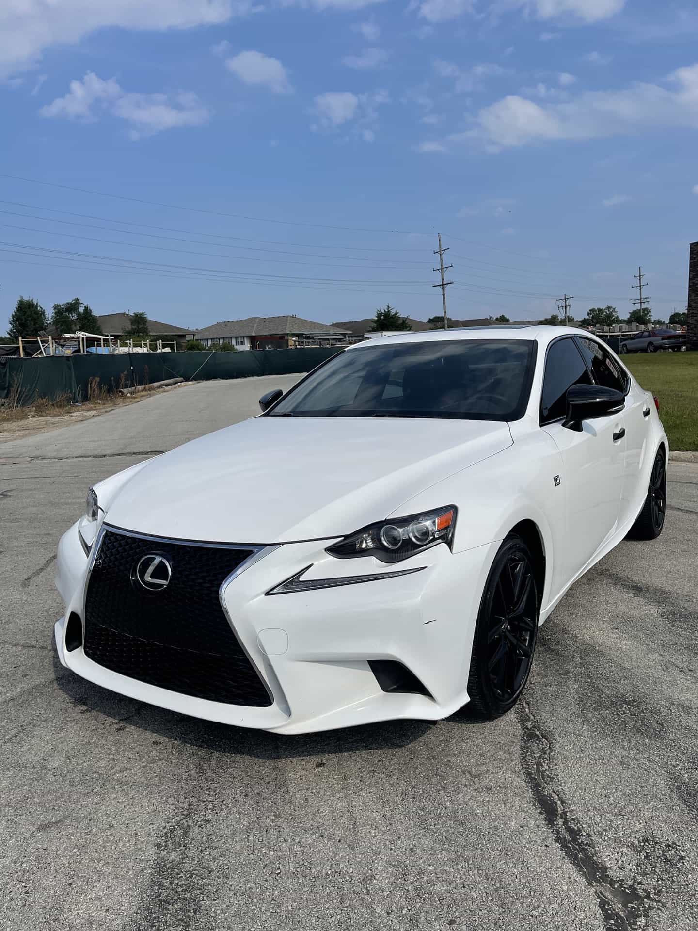 Lexus Is 250 White Black Rims