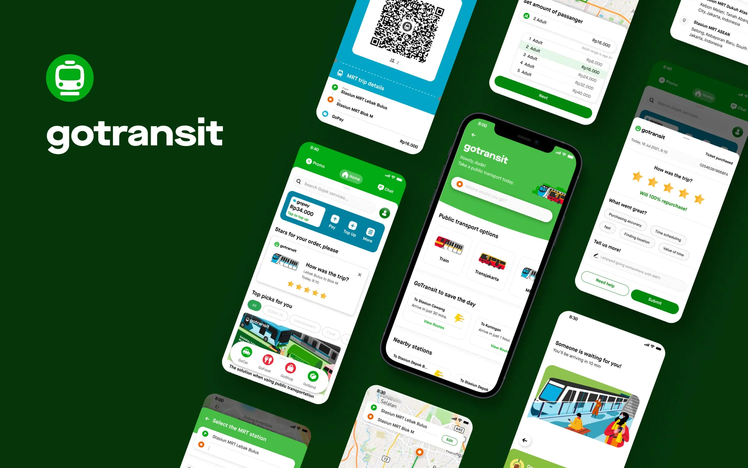 UX Case Study Gotransit Gojek | Dianadia