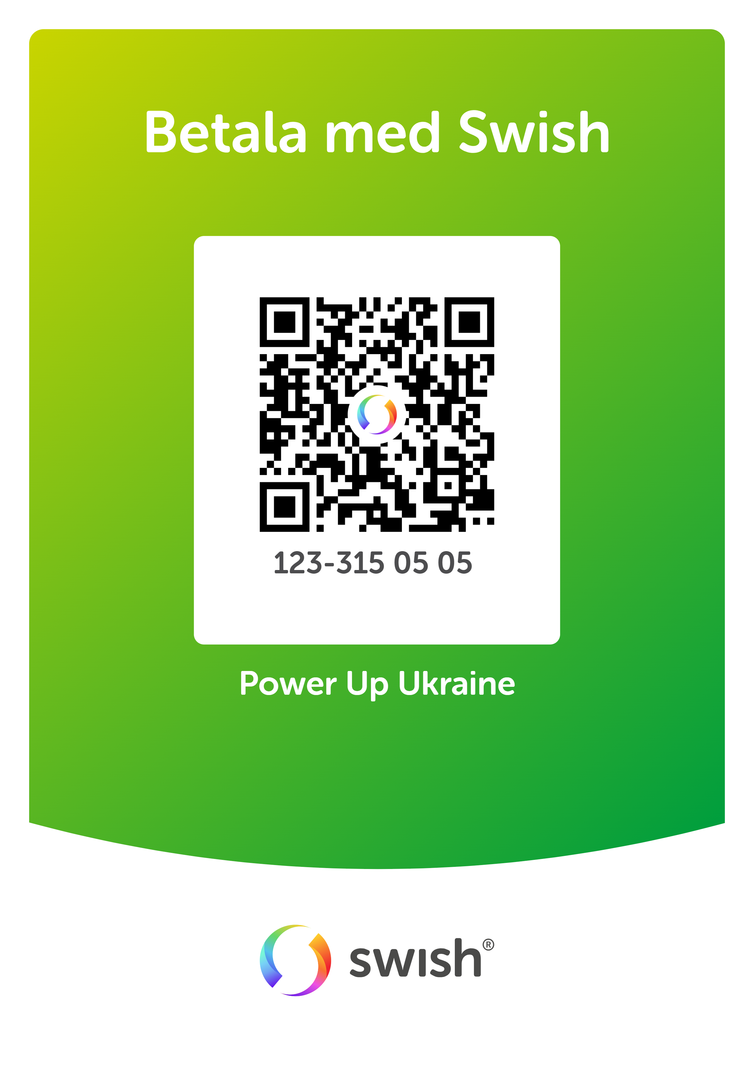 Donera pengar till Ukraina | Power up Ukraine