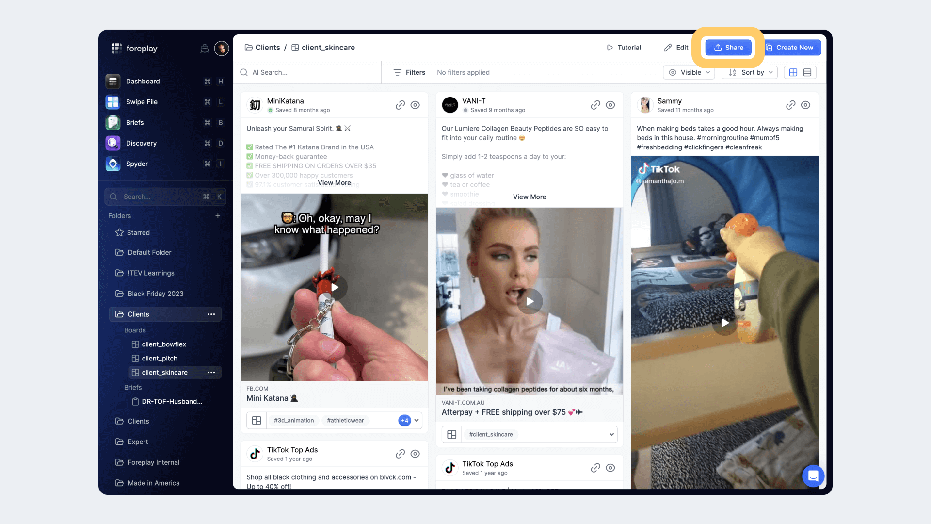 How to Download and Save Ads From Facebook Ad Library – Foreplay.co
