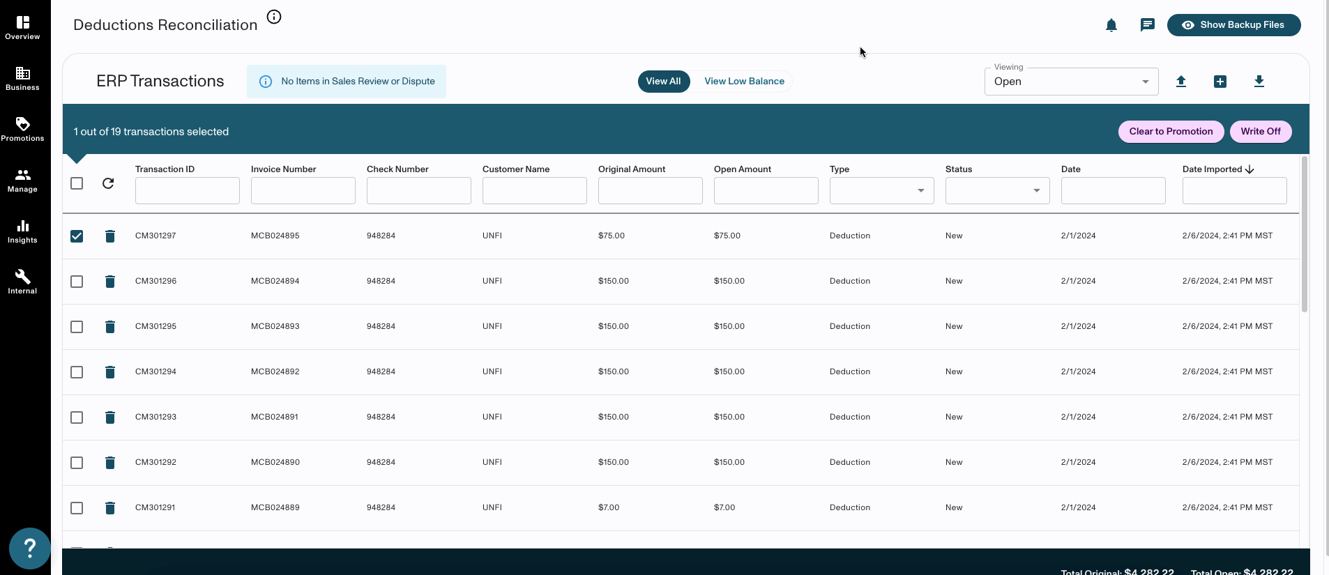 CPG Deduction Management
