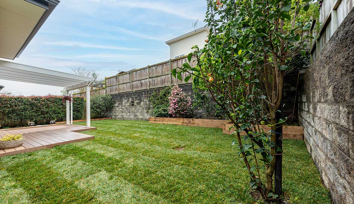 Transforming a muddy backyard into a stylish space for year-round ...