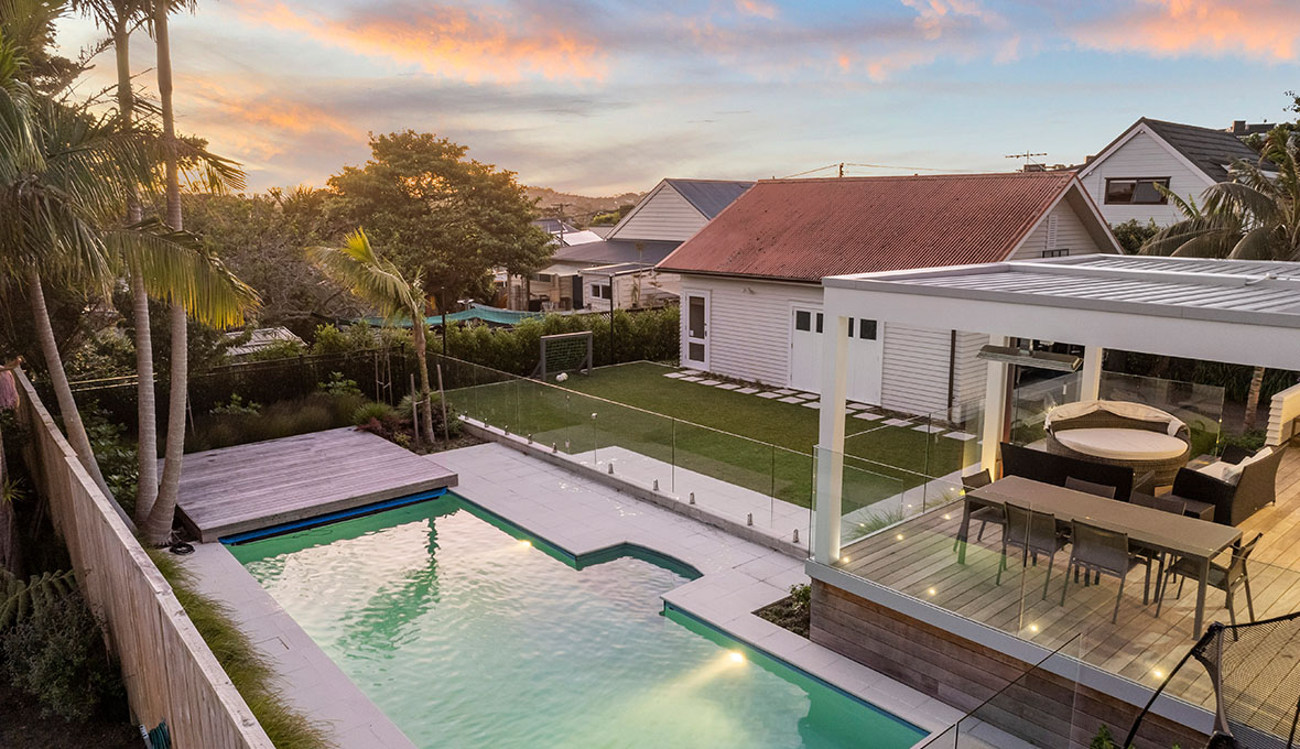 Creating a stylish backyard and poolscape in Birkenhead, Auckland ...