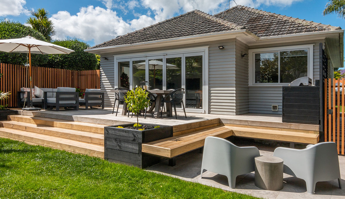 Creating a beautiful garden and deck extension in Sandringham, Auckland ...