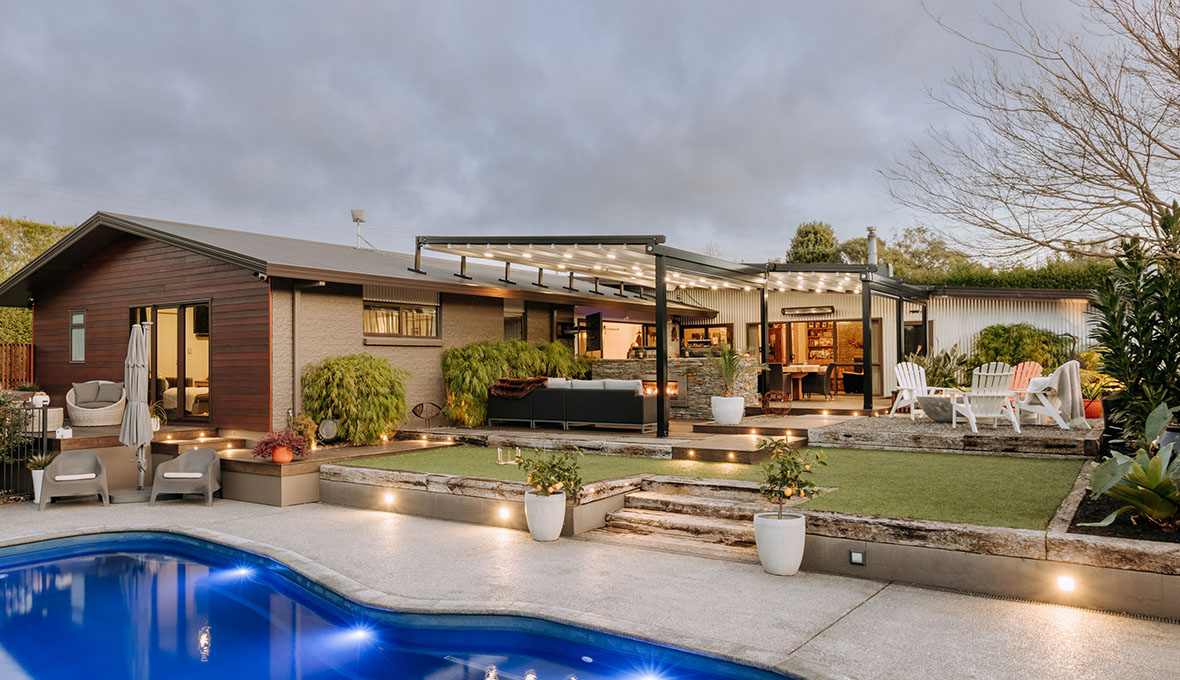 Resort style comes to Te Ranga in a chic landscape transformation in ...