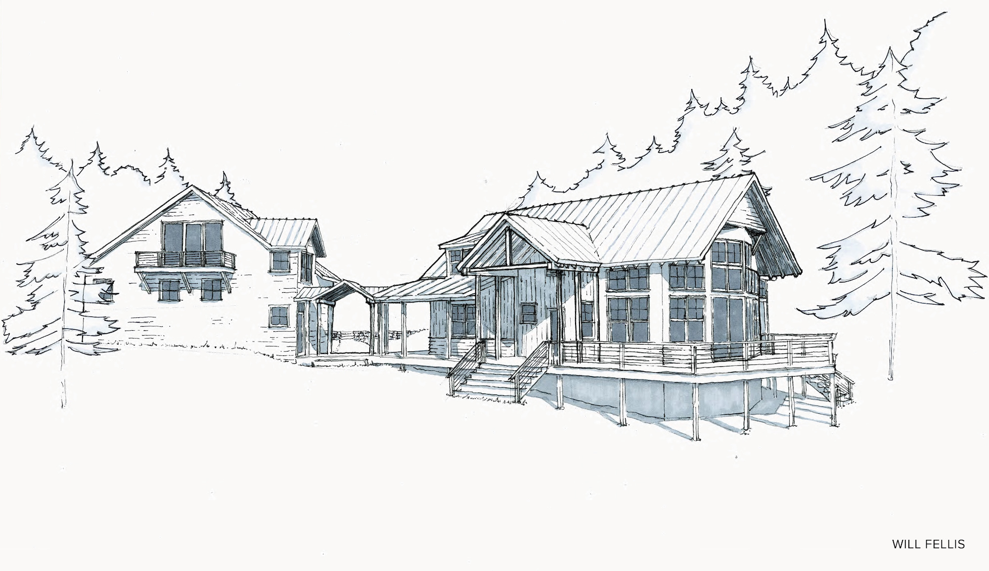 Architectural Hand Drawings