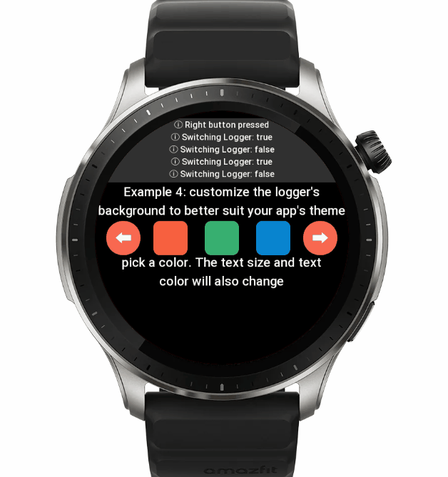 Zepp OS - ZeppOS Visual Logger: On-Screen Logs on Your Device