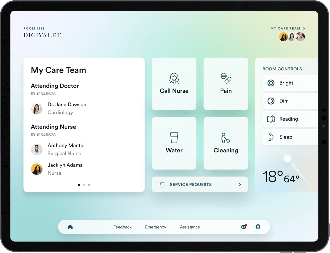 Hospital Smart Room Technology | DigiValet Solutions