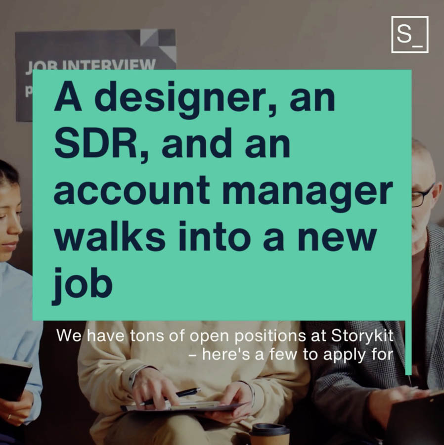 The 'Job Carousel' Template | Storykit