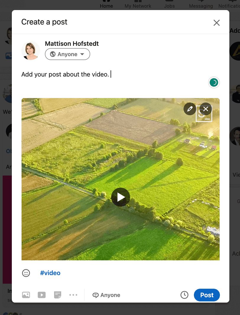 How to post a video on LinkedIn | Storykit