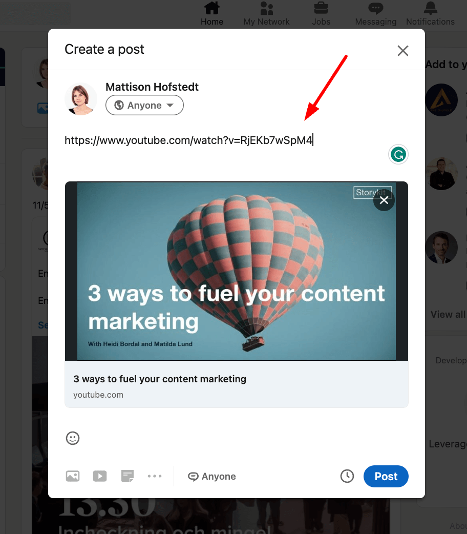 How to post a video on LinkedIn | Storykit