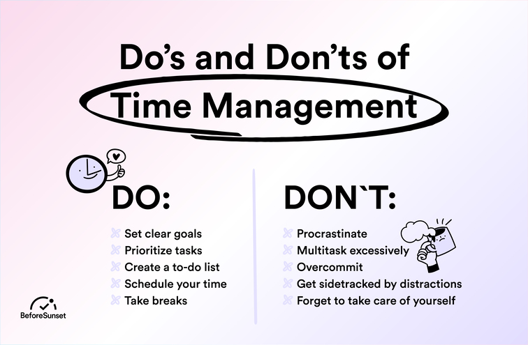 Time Management: Dos and Don'ts