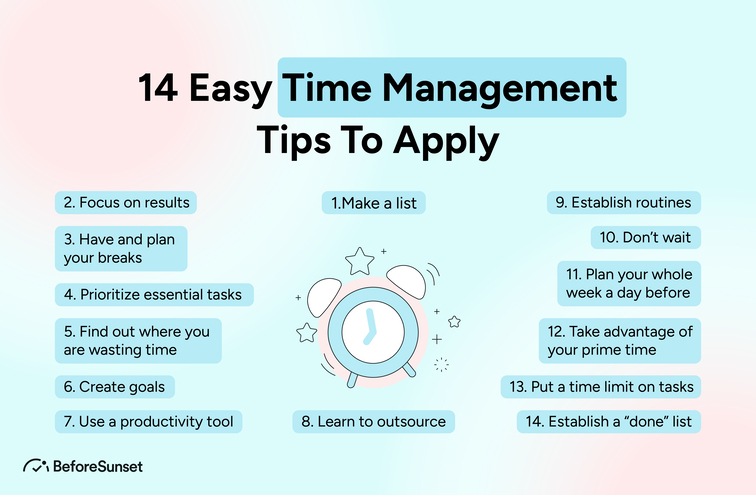 14 Easy Time Management Tips To Apply