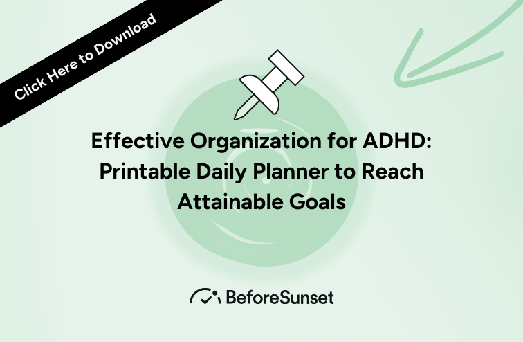 Printable ADHD Planner Template