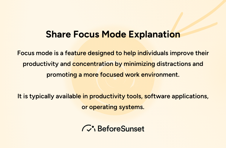 What is “Share Focus Status” on iPhone?