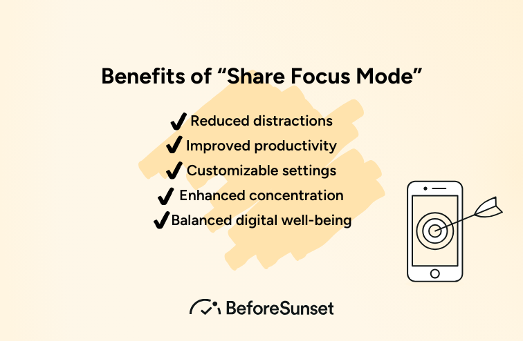 What is “Share Focus Status” on iPhone?