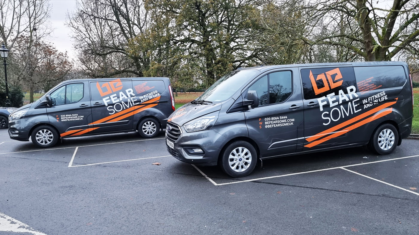 Logo design and branding for London based Be Fearsome