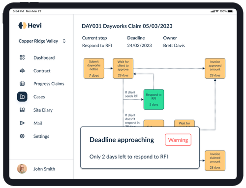 Hevi - AI for Construction and Mining Contract Management