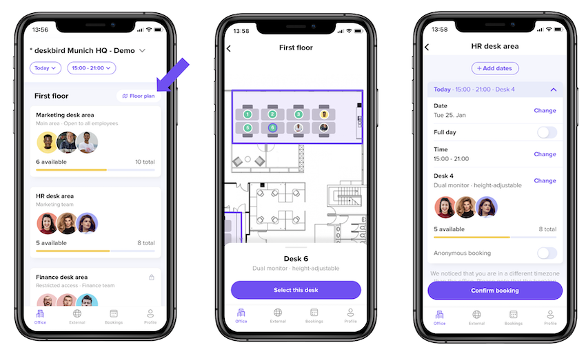 New Interactive Floor Plan - deskbird