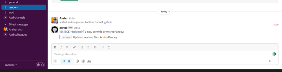 How to set up Github Commit Messages on your Slack Workspace?