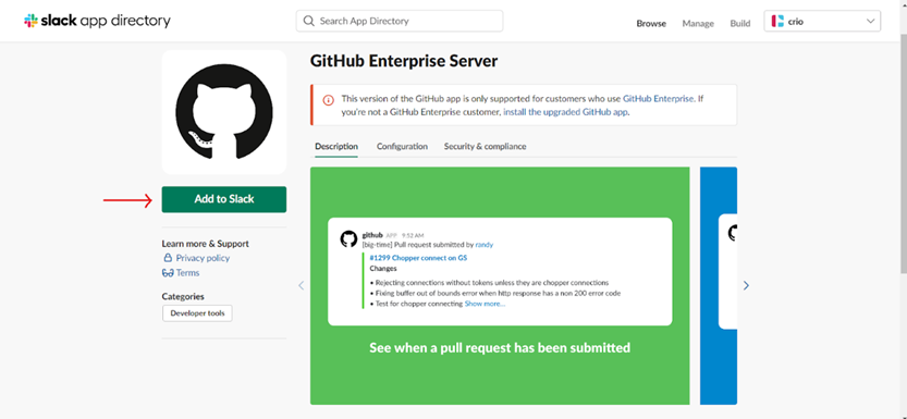 How to set up Github Commit Messages on your Slack Workspace?