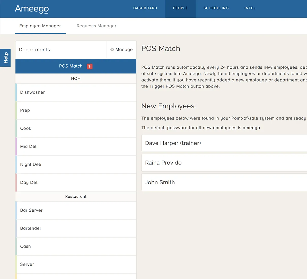 Bar And Restaurant Scheduling Solution | Ameego
