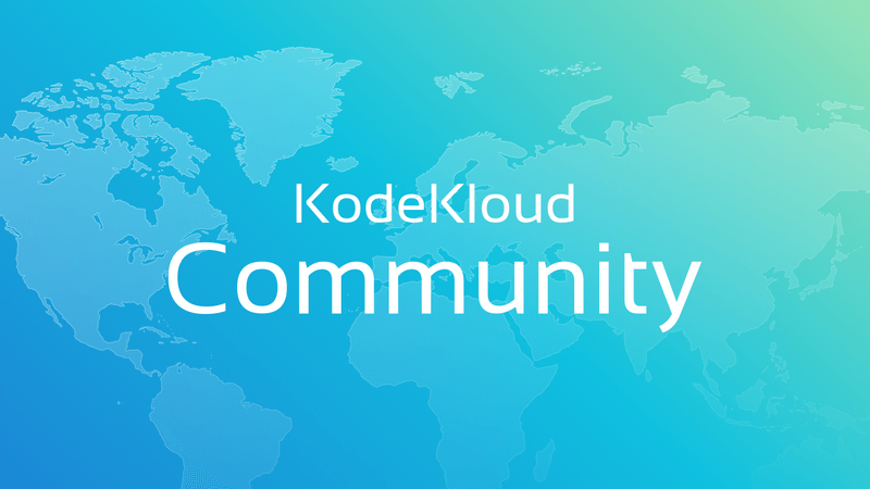 Community | kodeKloud