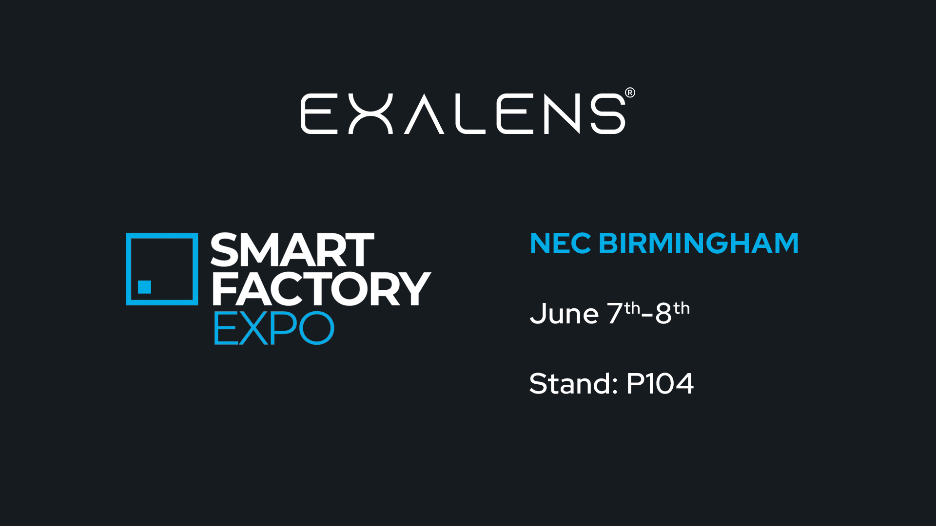 Smart Factory Expo in Birmingham 2023 | News | Exalens