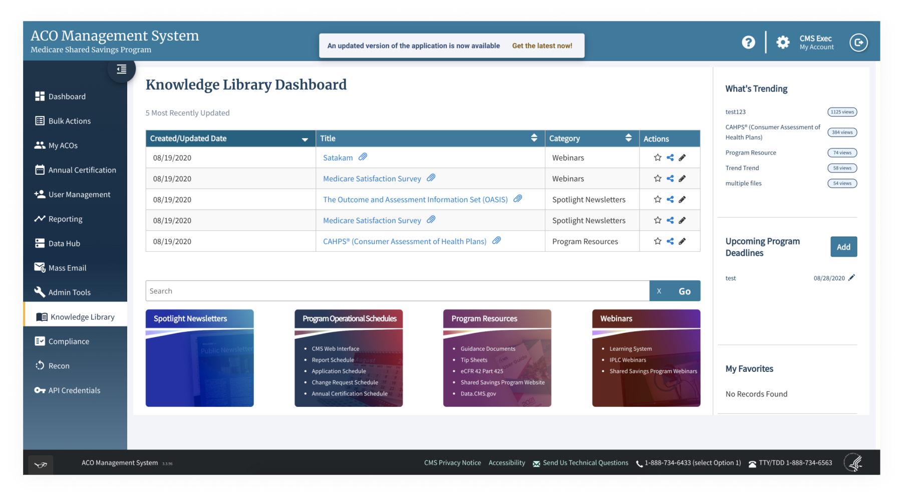 Accountable Care Organization Management System (ACO-MS) - Case Study