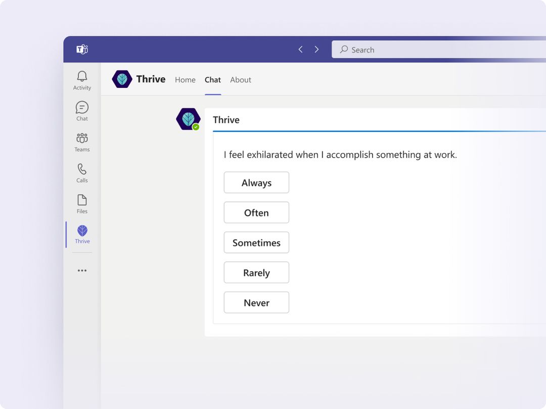 Thrive for Microsoft Teams