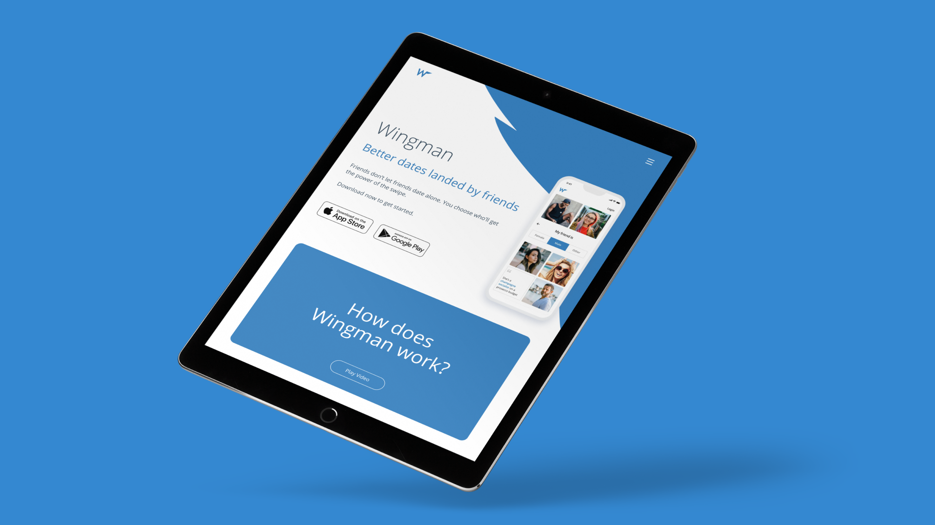 Our Designs For Wingman | Studio Case Studies