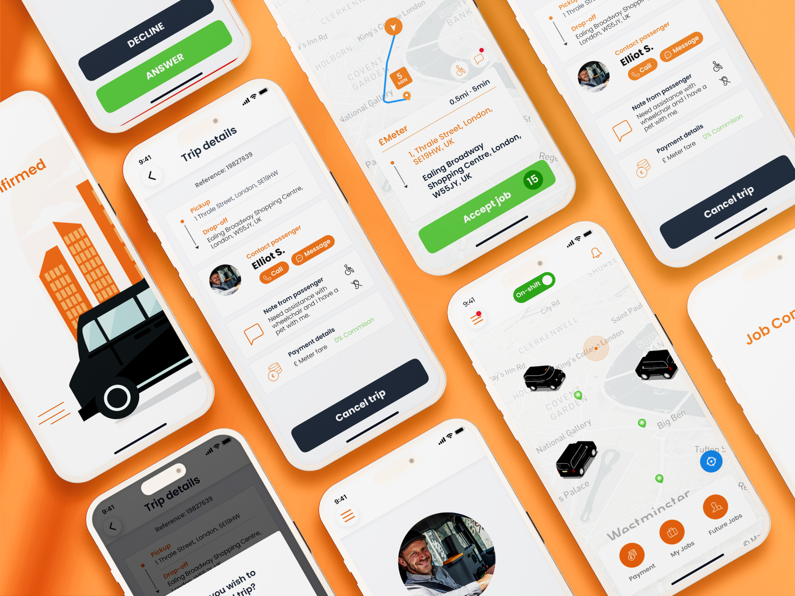 Our Designs For cab:app | Studio Case Studies