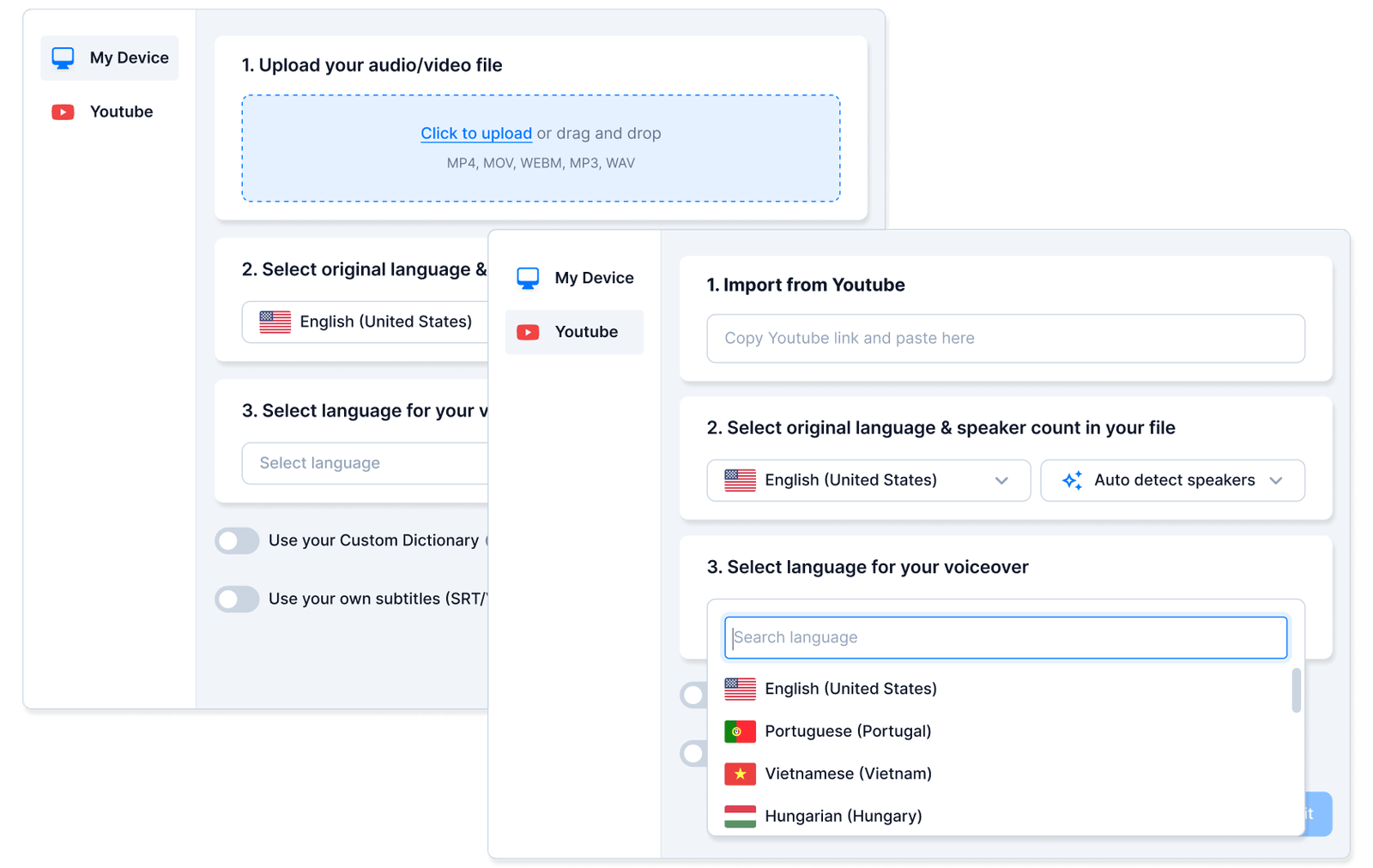 Add subtitles to videos - Online Auto Subtitle Generator - Hei.io