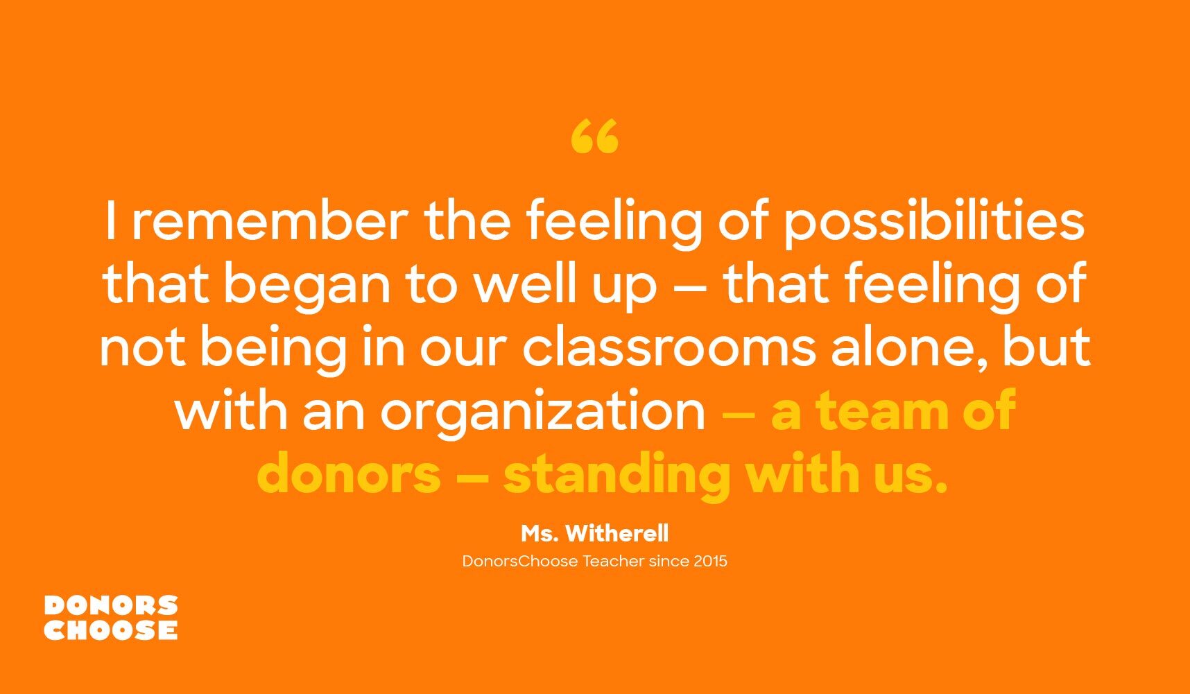 20 Years, 20 Teachers: 2015–2019