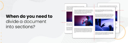 How to Divide Word Document into Sections?
