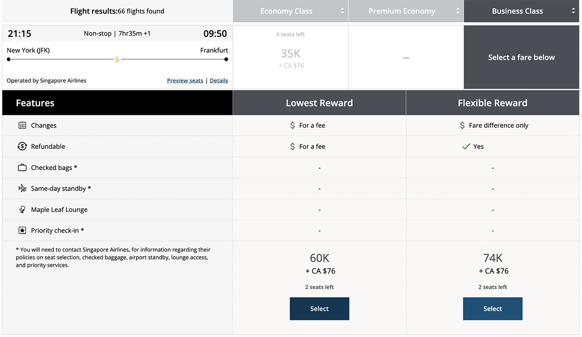How to Book Award Flights Through Air Canada Aeroplan