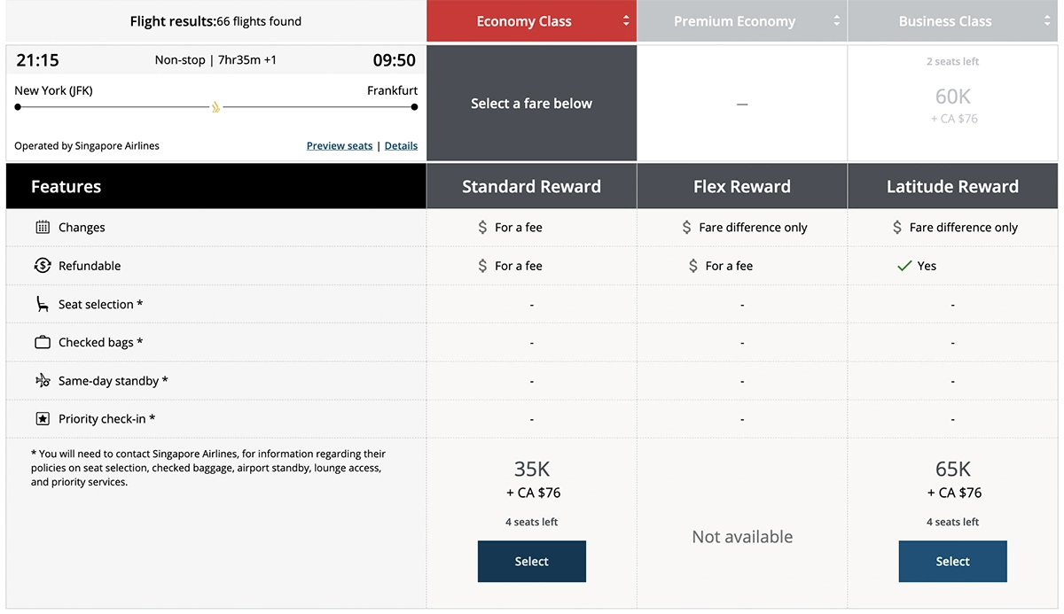 How to Book Award Flights Through Air Canada Aeroplan