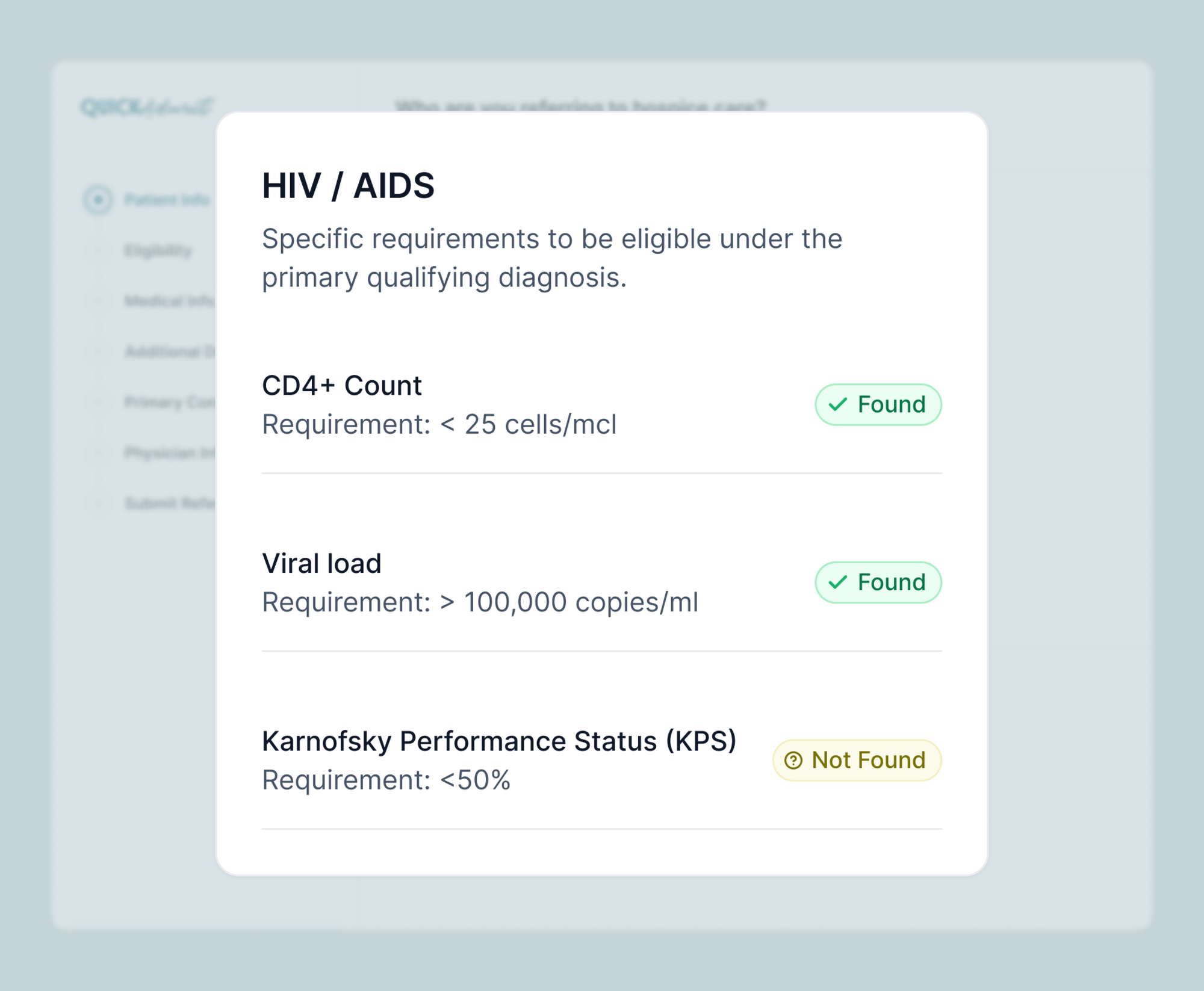 Automated Clinical Intake | QuickAdmit by HospiceMatch