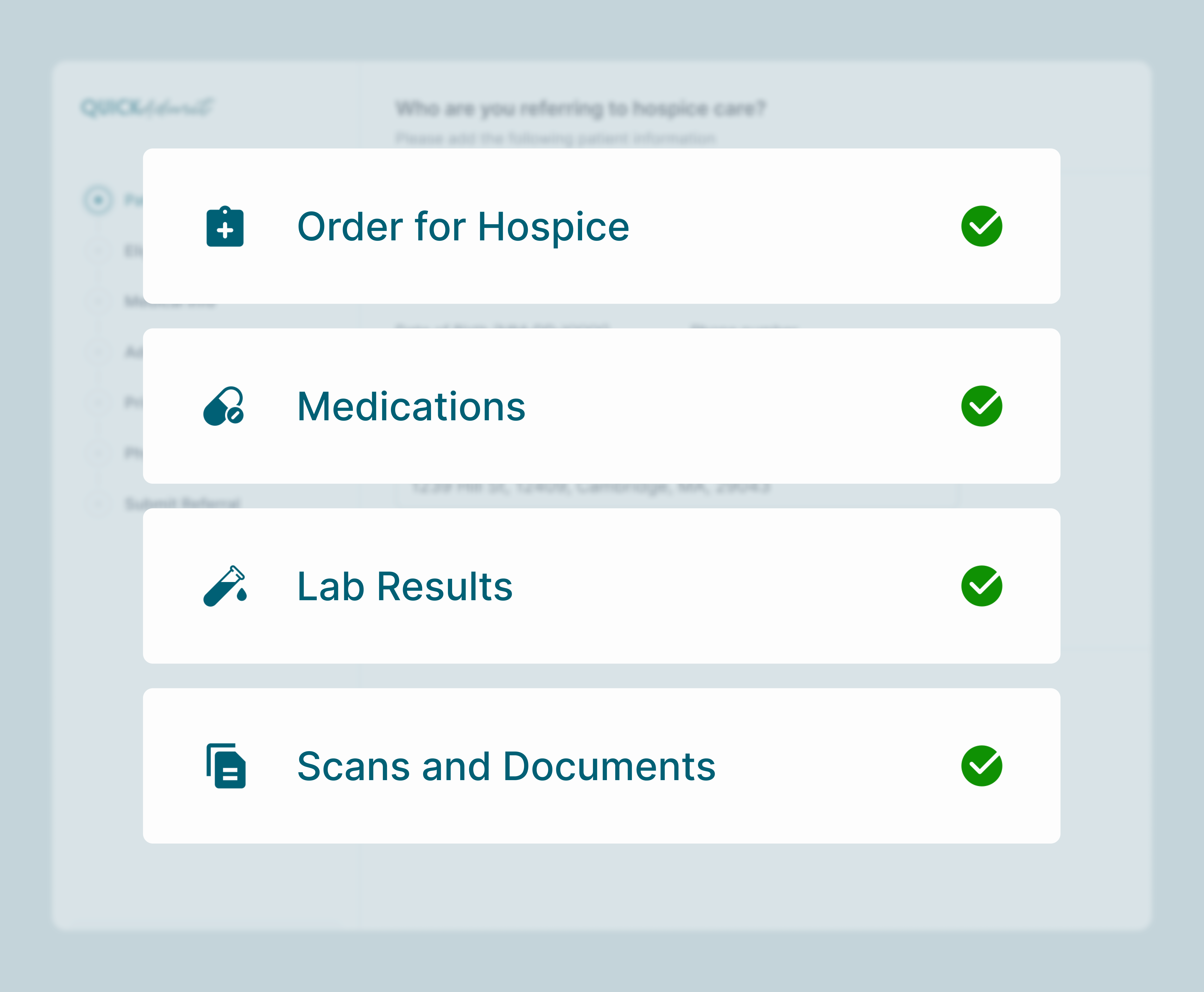 Automated Clinical Intake | QuickAdmit by HospiceMatch
