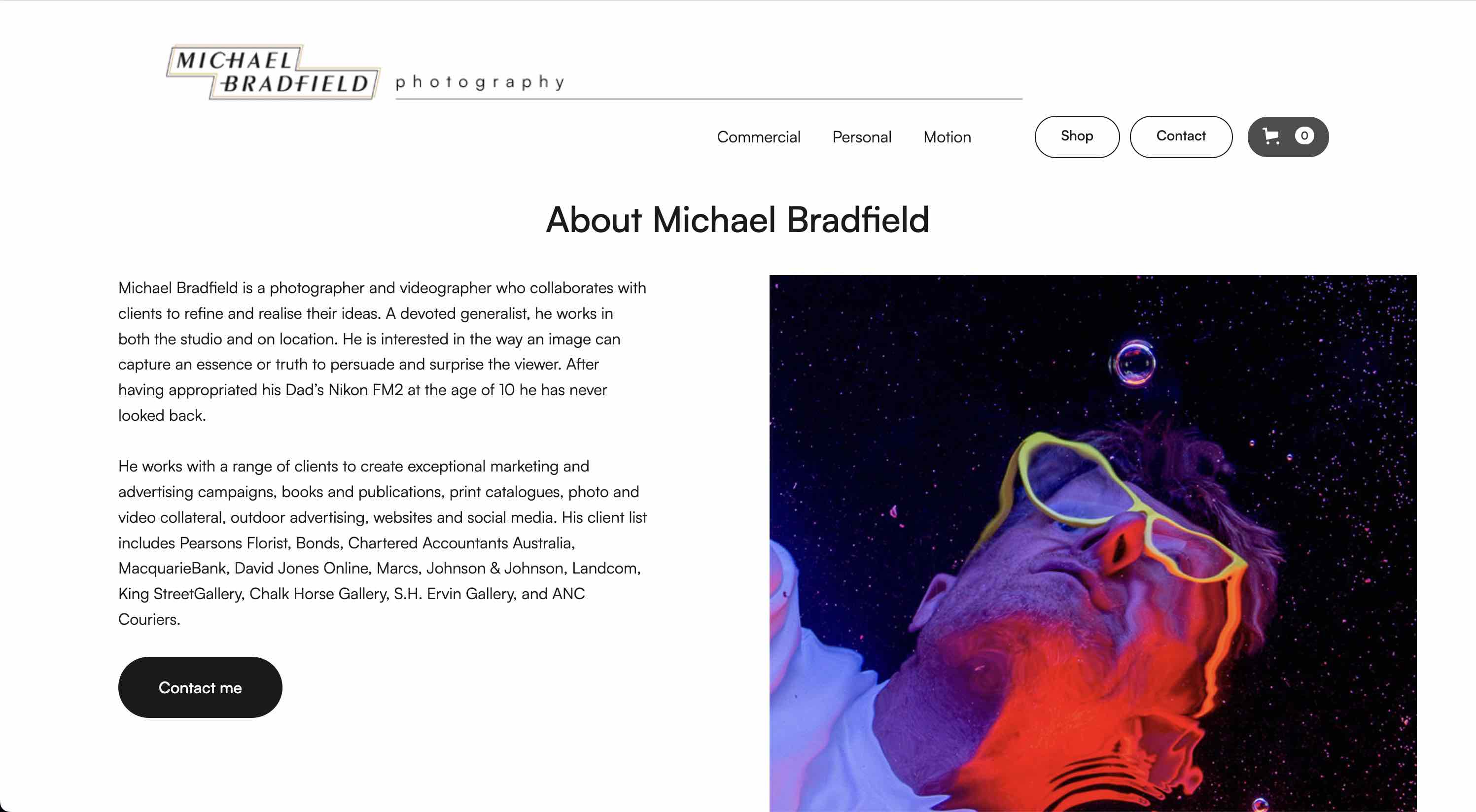 Michael Bradfield Photography - About