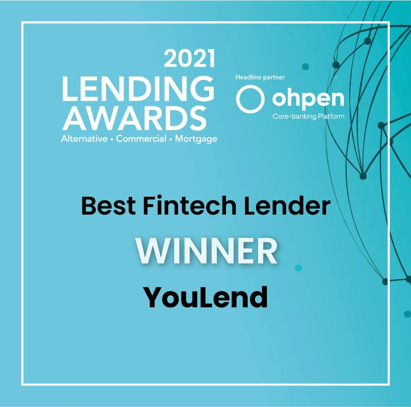 YouLend wins Best Fintech Lender at the 2021 Lending Awards