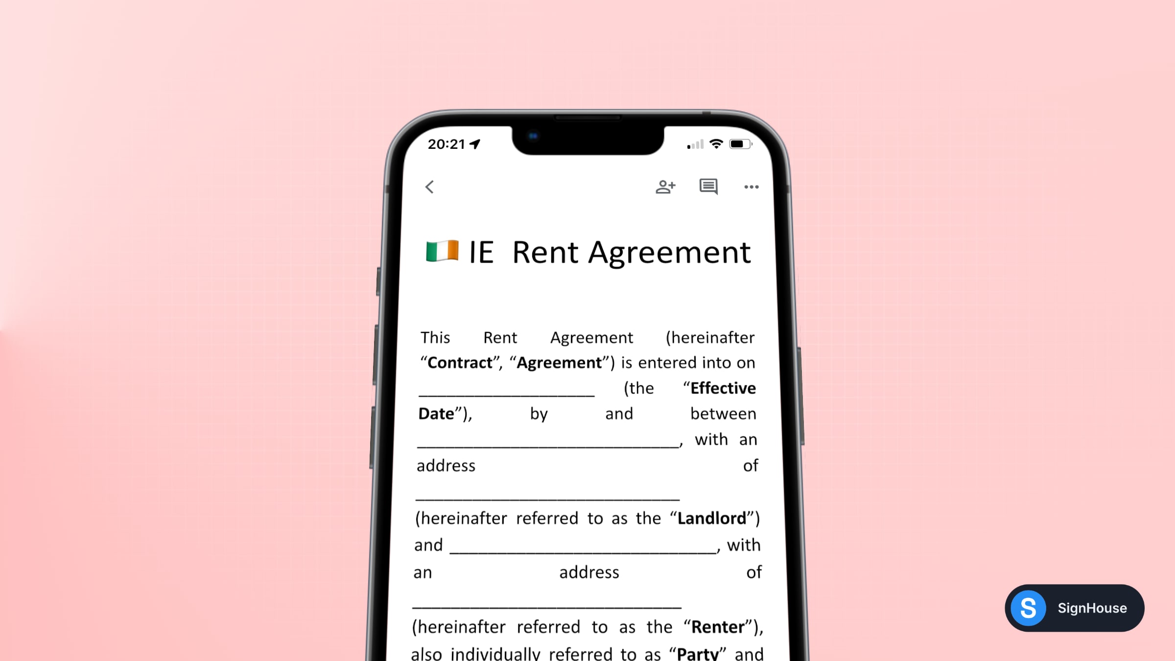 THE Working Ireland: Rent Agreement Template (Free)