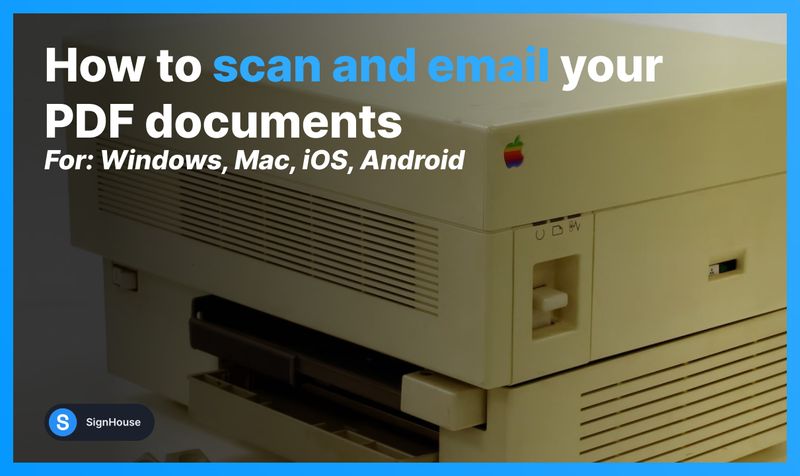 How To Scan Document To Email (2024) | SignHouse