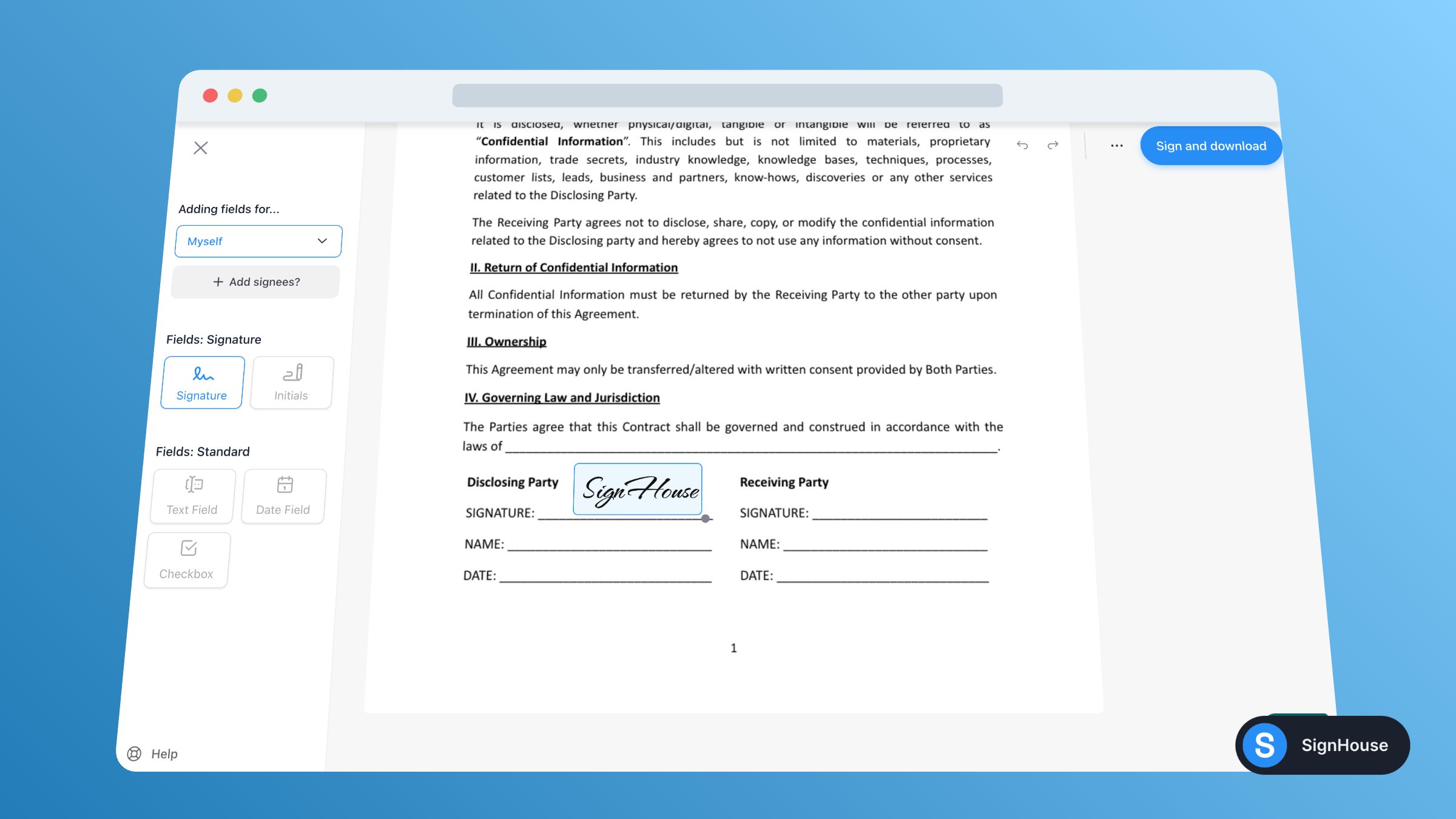 NDA: How To Fill & Sign Non-Disclosure Agreements | SignHouse