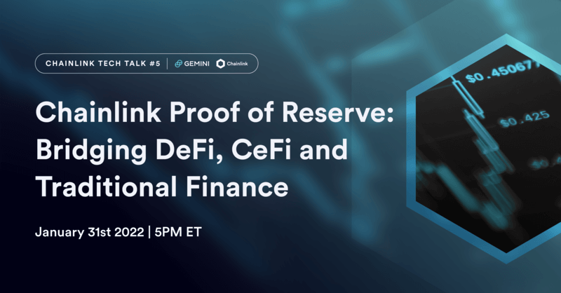 Proof of Reserve: Building Bridges to DeFi | Chainlink Tech Talks