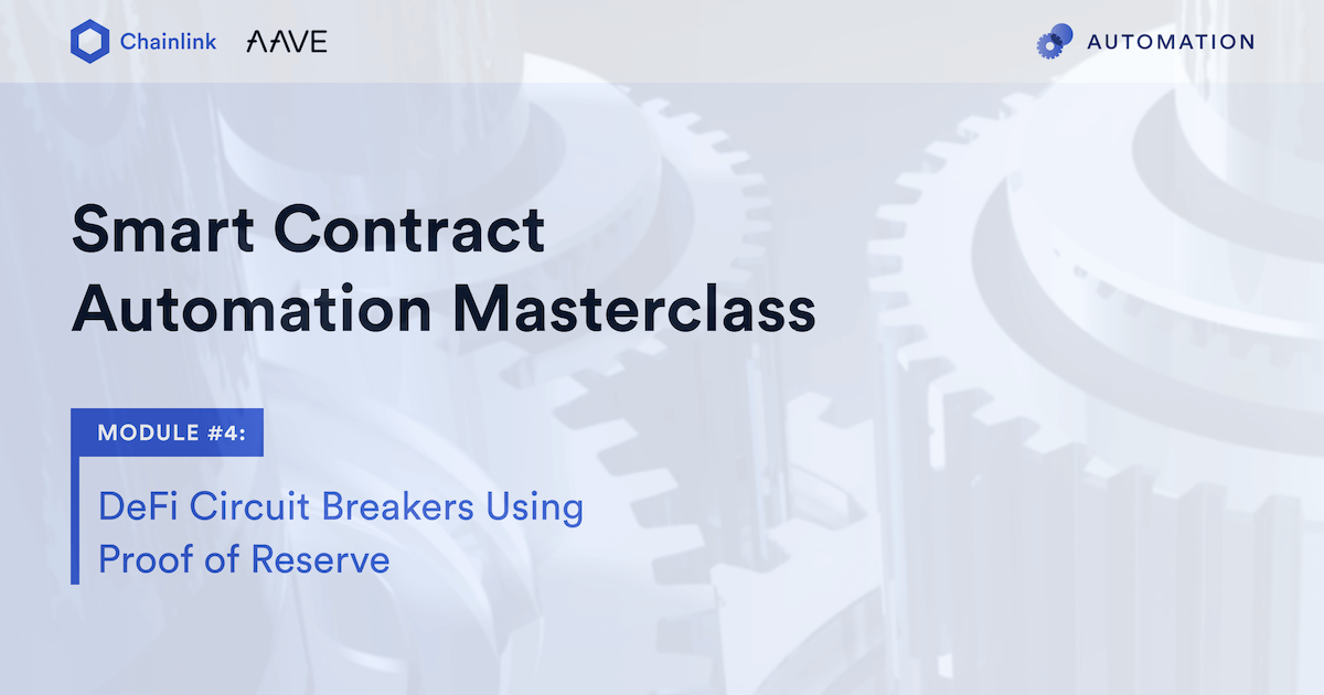 DeFi Circuit Breakers Using Proof of Reserve | Chainlink