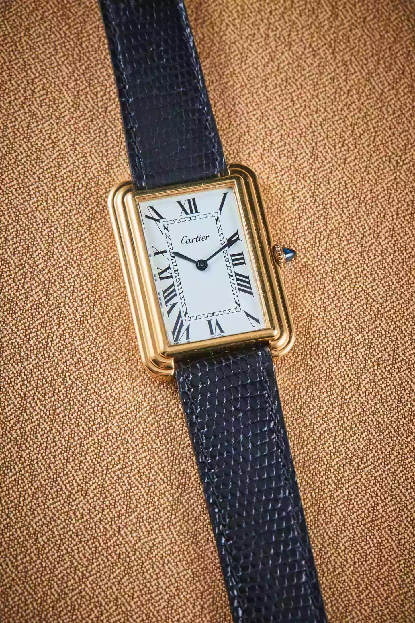 Cartier Tank Stepped Case "NYC" | discreet peacock