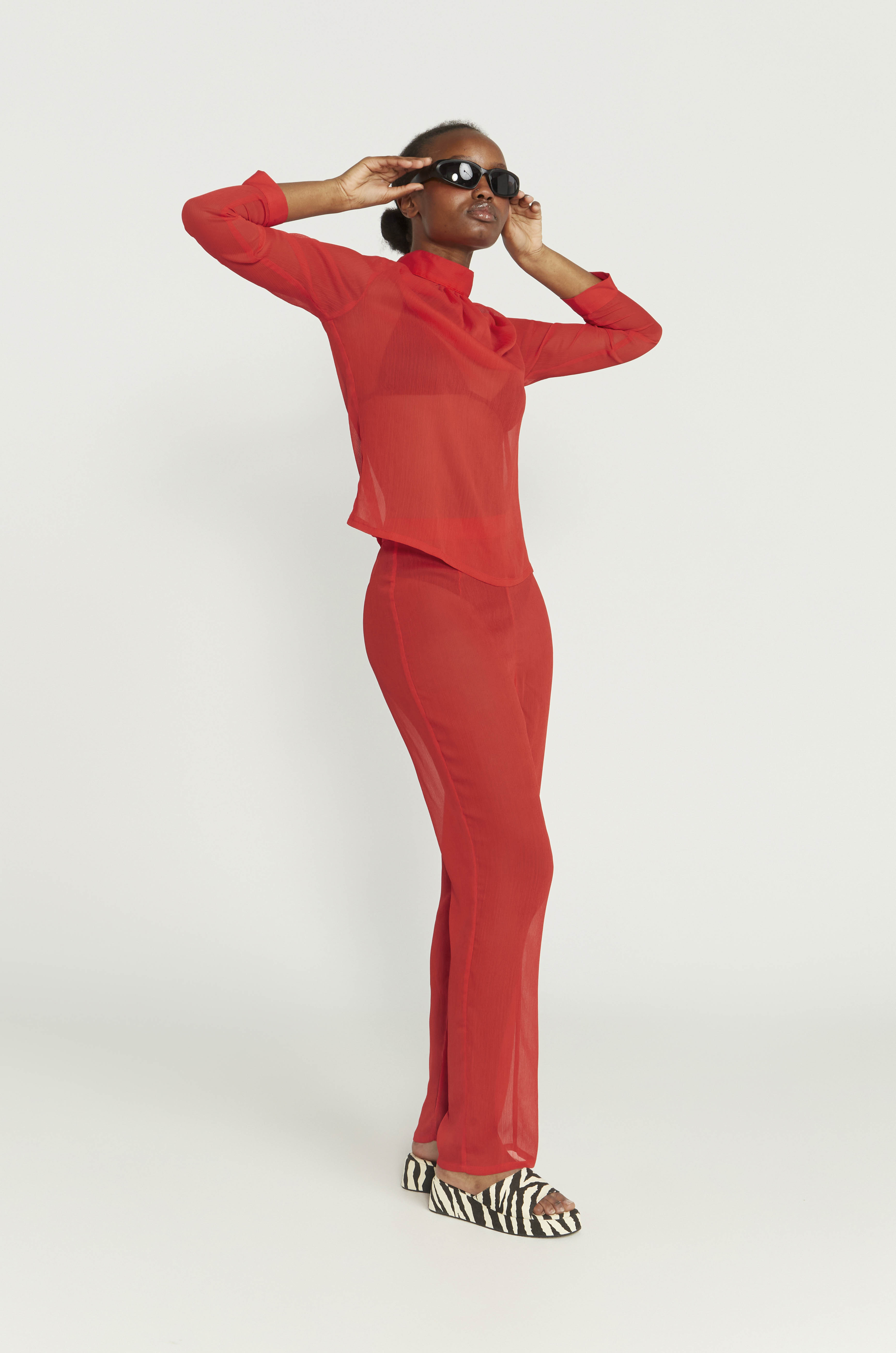 Solid Colour Designer Clothes Model Shoot