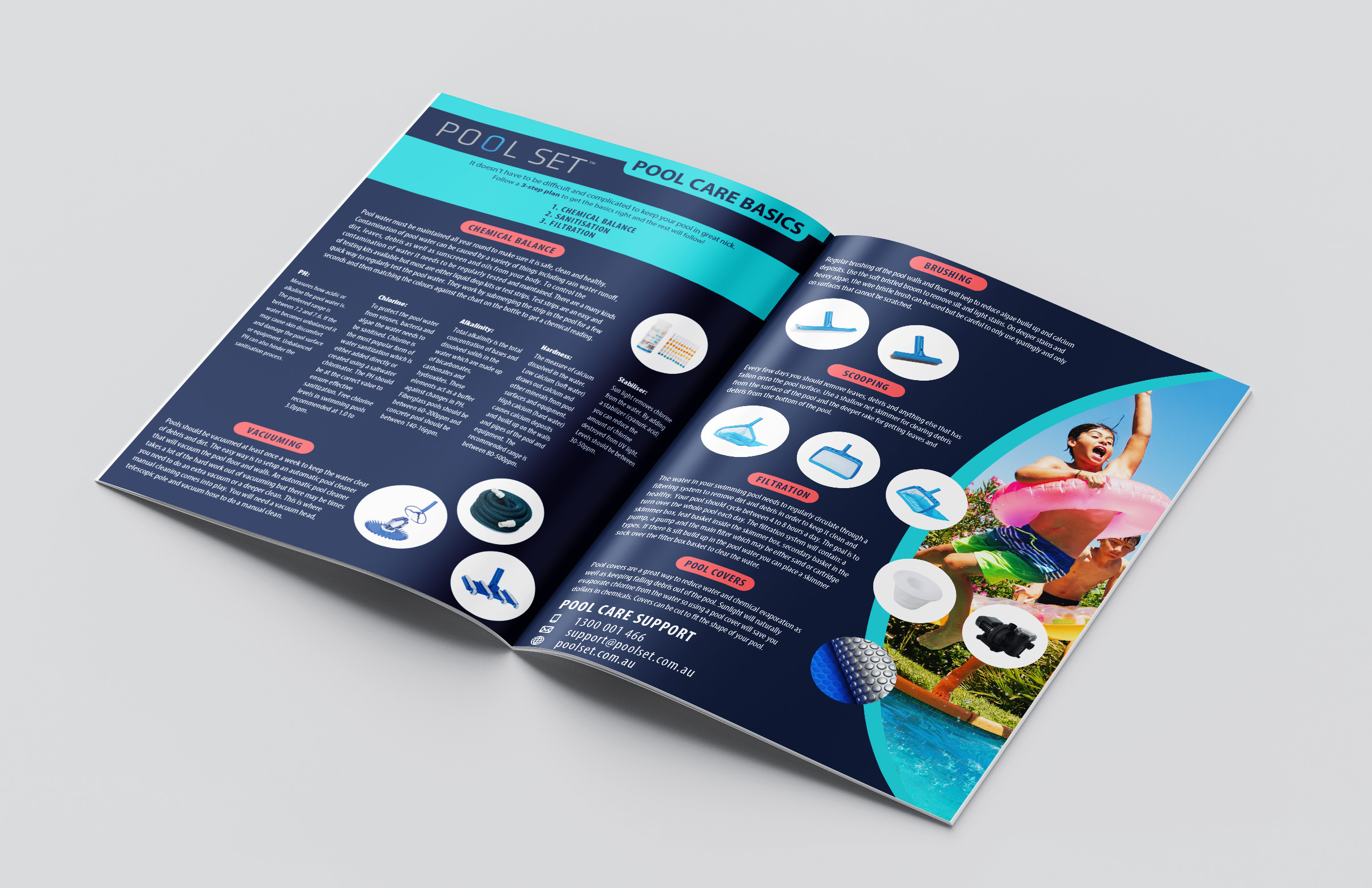 Pool Set Brochure Design