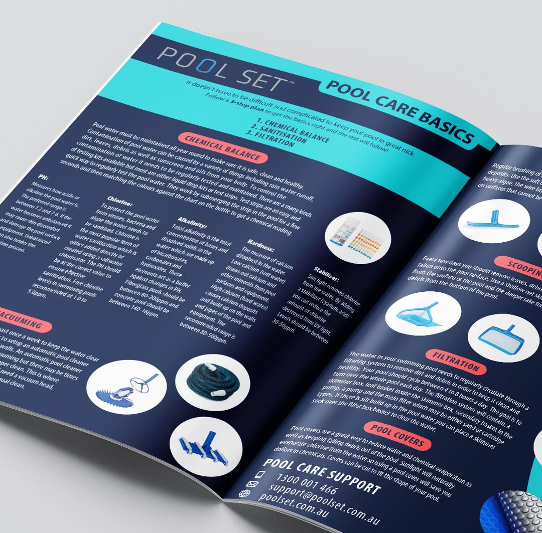 Pool Set Brochure Design